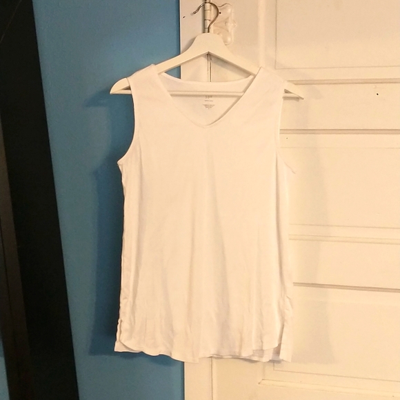 J. Jill | Tops | Jjill Perfect Pima White Tank Small | Poshmark
